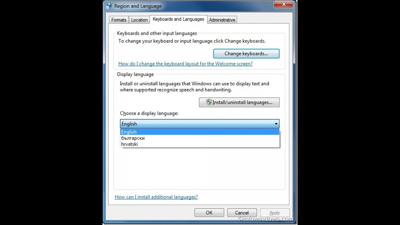 Language Interface Pack - YouTube