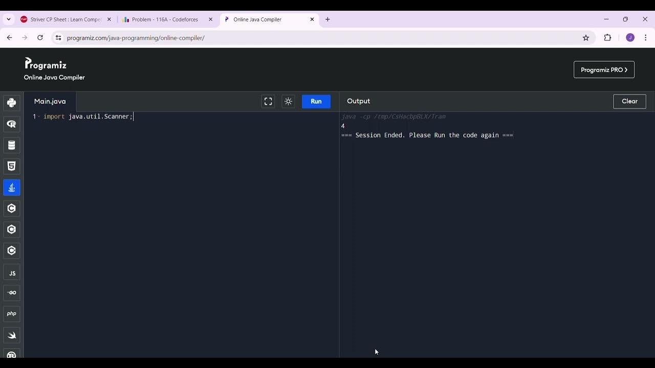 Problem 11tram 116a Codeforces Java Solution Explained Youtube