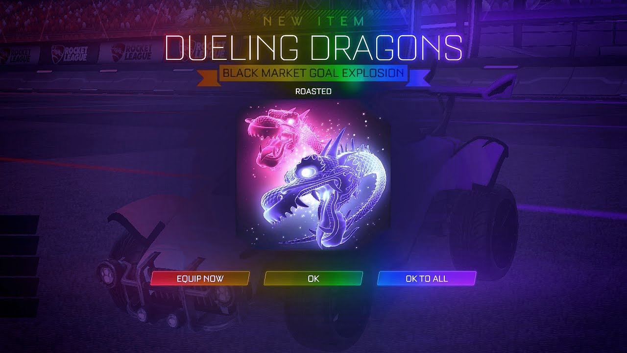 PLAYING ROCKET LEAGUE WITH THE DUELING DRAGONS GOAL EXPLOSION! - YouTube
