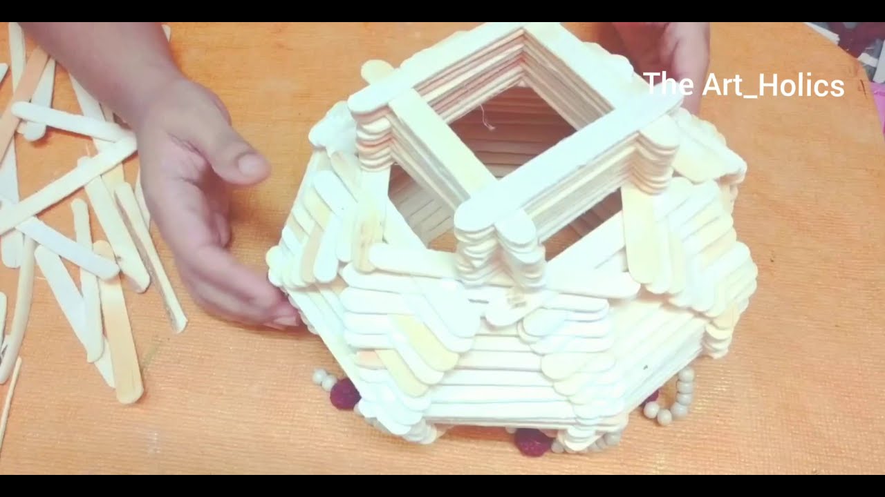 Popsicles Lantern, candy sticks lantern - YouTube