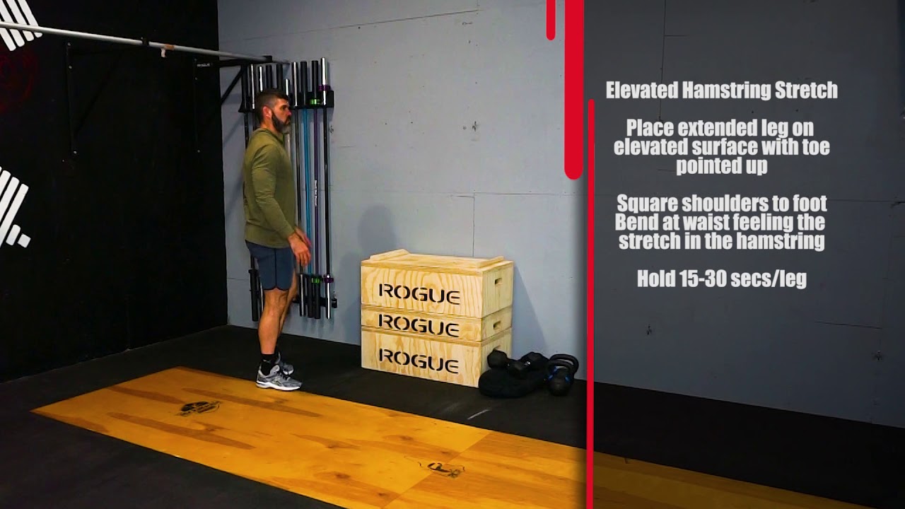 Elevated Hamstring Stretch - YouTube