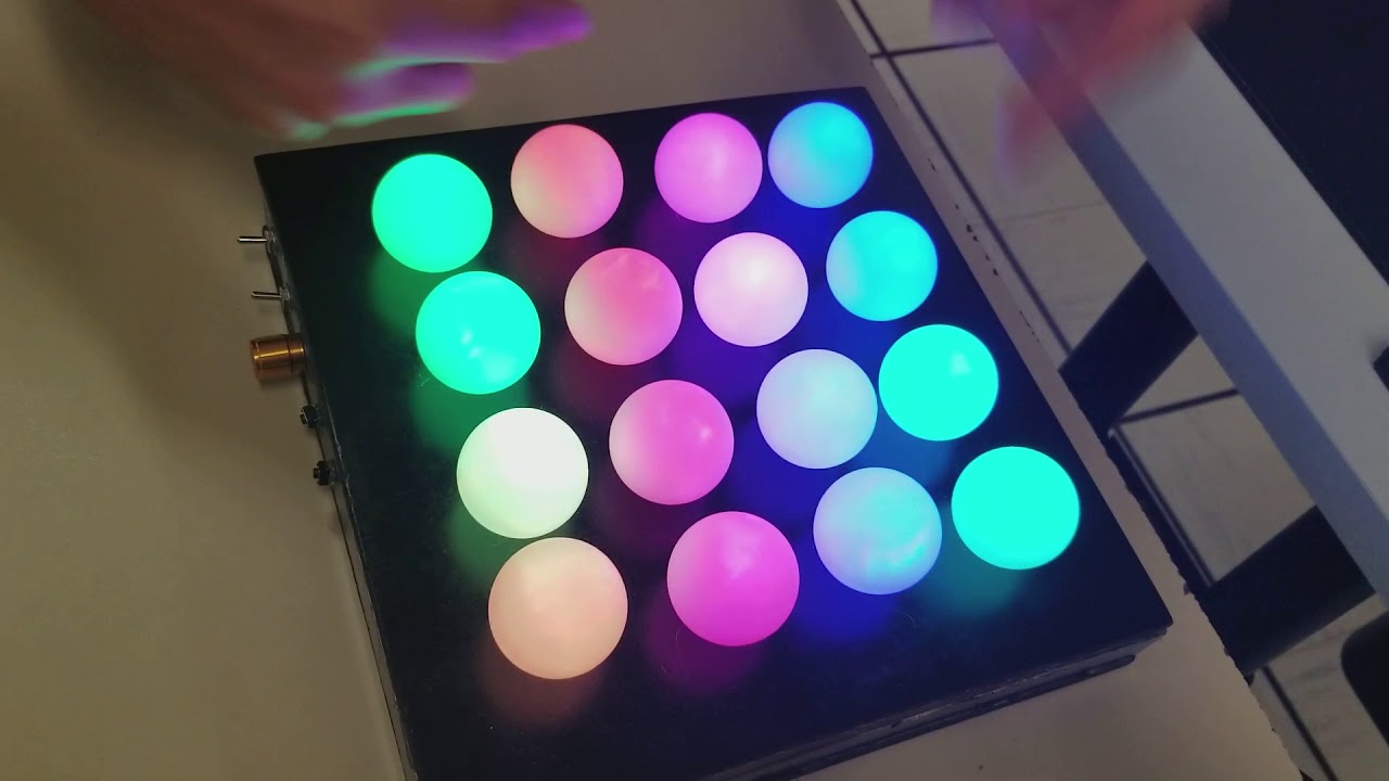 4x4 RGB LED Matrix - YouTube