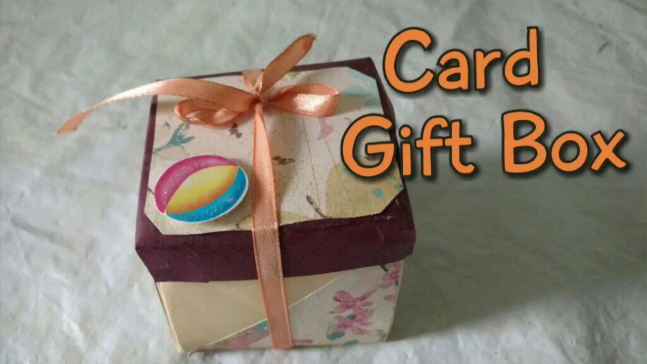 How To Make Mini Card Gift Box | DIY Paper Gift Box |Craftlas - YouTube