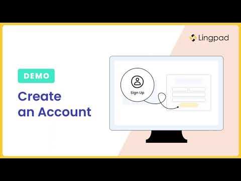 How to create an account in the Lingpad app? - YouTube