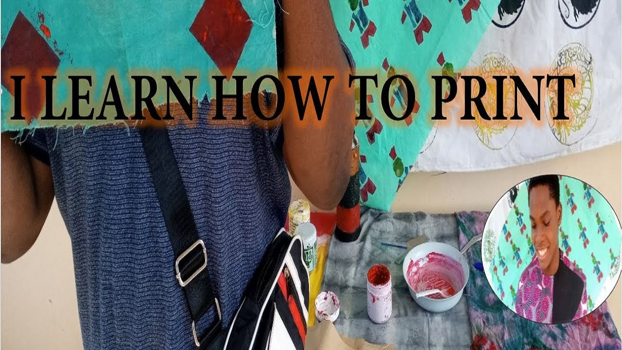 Learning How To Print on a Plain Colored Fabric - Beginner's - YouTube
