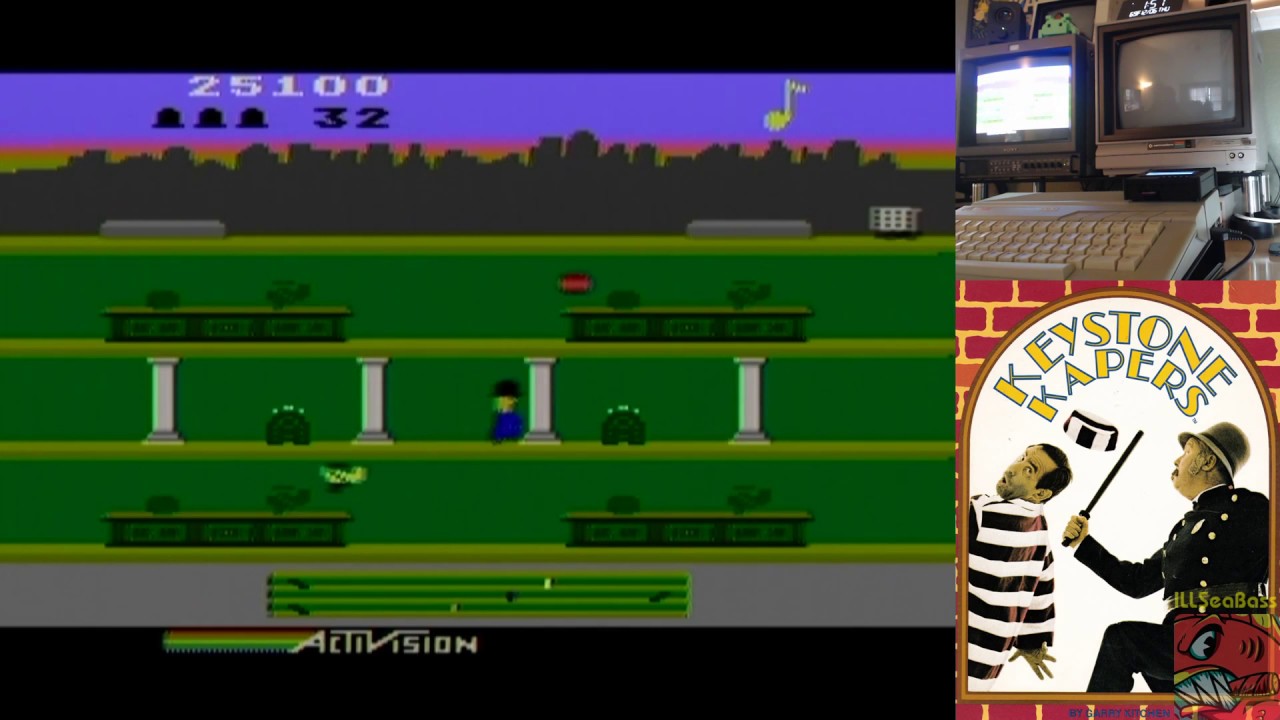 Keystone Kapers ATARI 8-BIT - 44,300 - YouTube