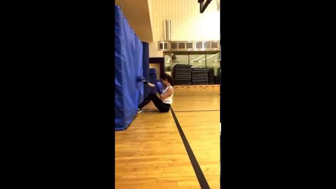 Sit Ups with Jab/ Cross Punches - YouTube