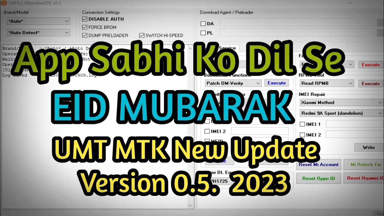SAB KO DIL SE EID MUBARAK || UMT NEW Update MTK2 v0 5 #umt - YouTube