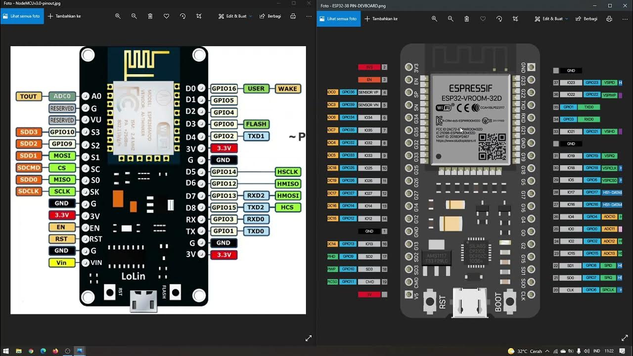 Perbedaan ESP8266 dengan ESP32 - Belajar Microcontroller Part 1 - YouTube