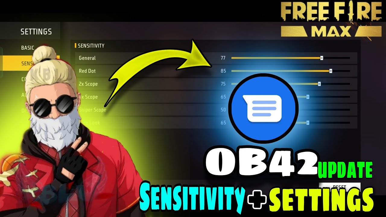 talkback free fire ||ff sensitivity settings ob42 update ||free fire ...