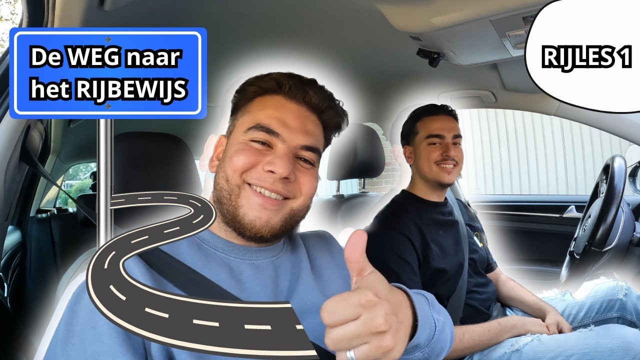 RIJLES 1 🚨 | STUREN GASSEN REMMEN | hij rijdt voor het eerst auto 🚗 ...