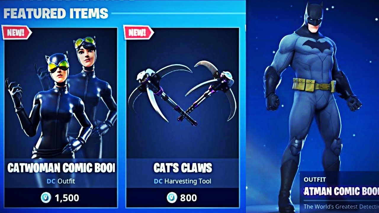 NEW CATWOMAN SKIN + CLAW PICK PICKAXE + BAT GLIDER & BATMAN BUNDLE IN ...