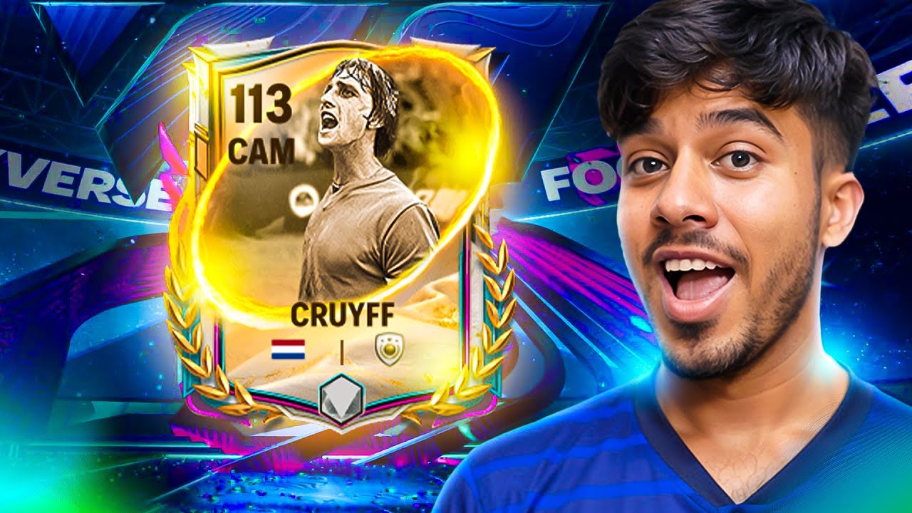 Johan Cruyff Footyverse Card Reviewed LIVE! ⚽ FC Mobile 26 - YouTube