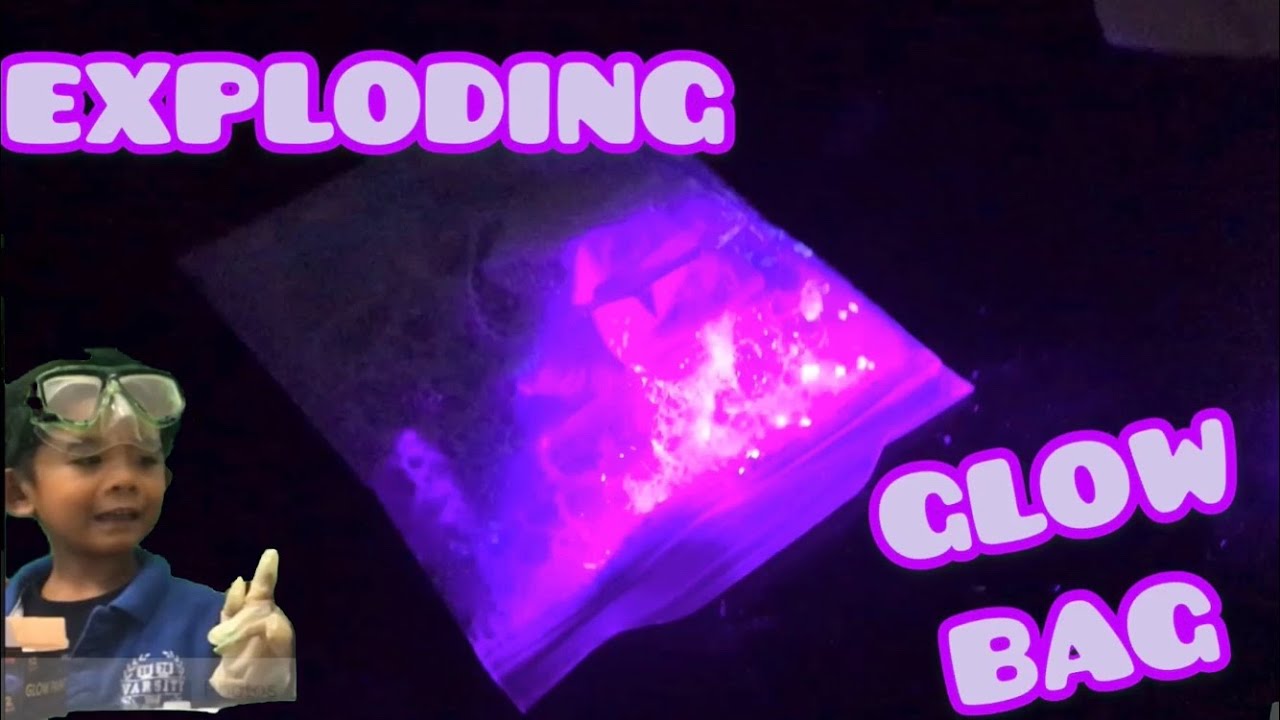 Brother finger Exploding Glow bag - YouTube