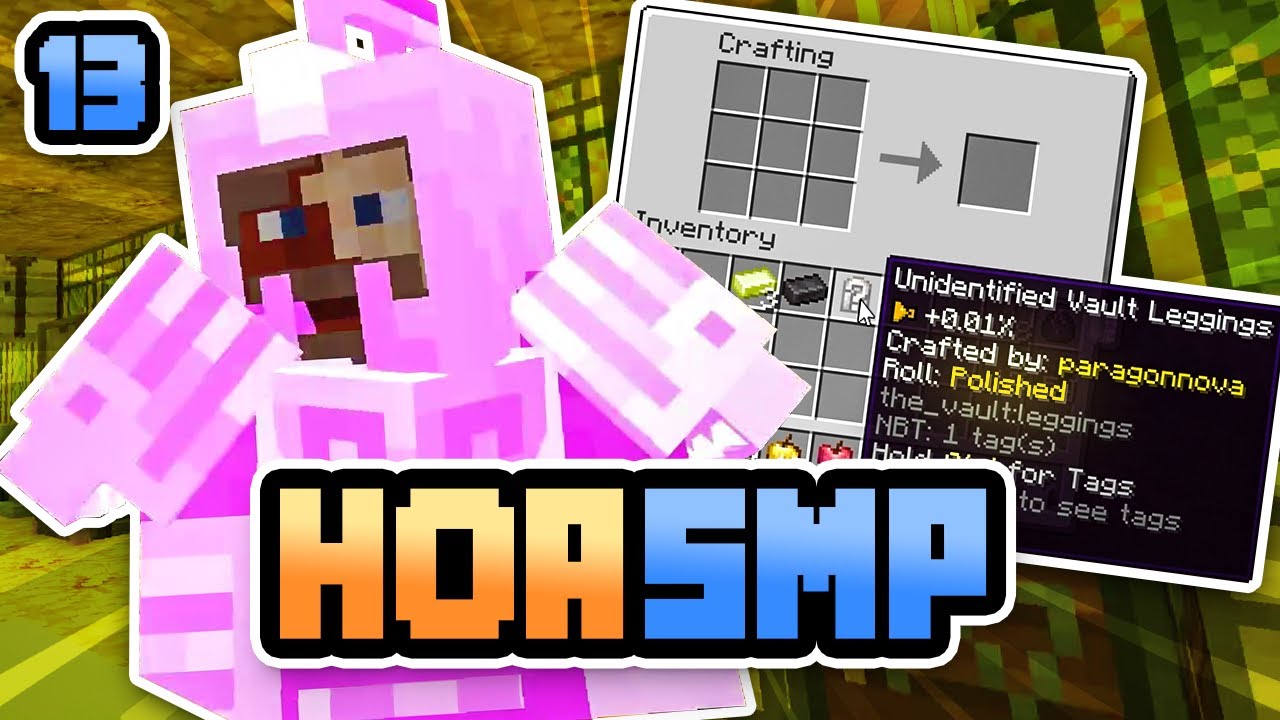[ 13 ] BECOMING THE PINK BLACKSMITH • MINECRAFT HOA SMP - YouTube