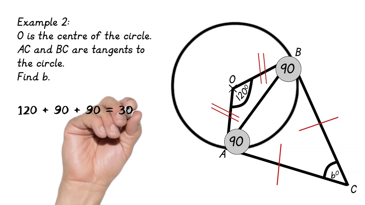 GCSE 9 1 Maths Circle Theorems Lesson 2 Tangents YouTube