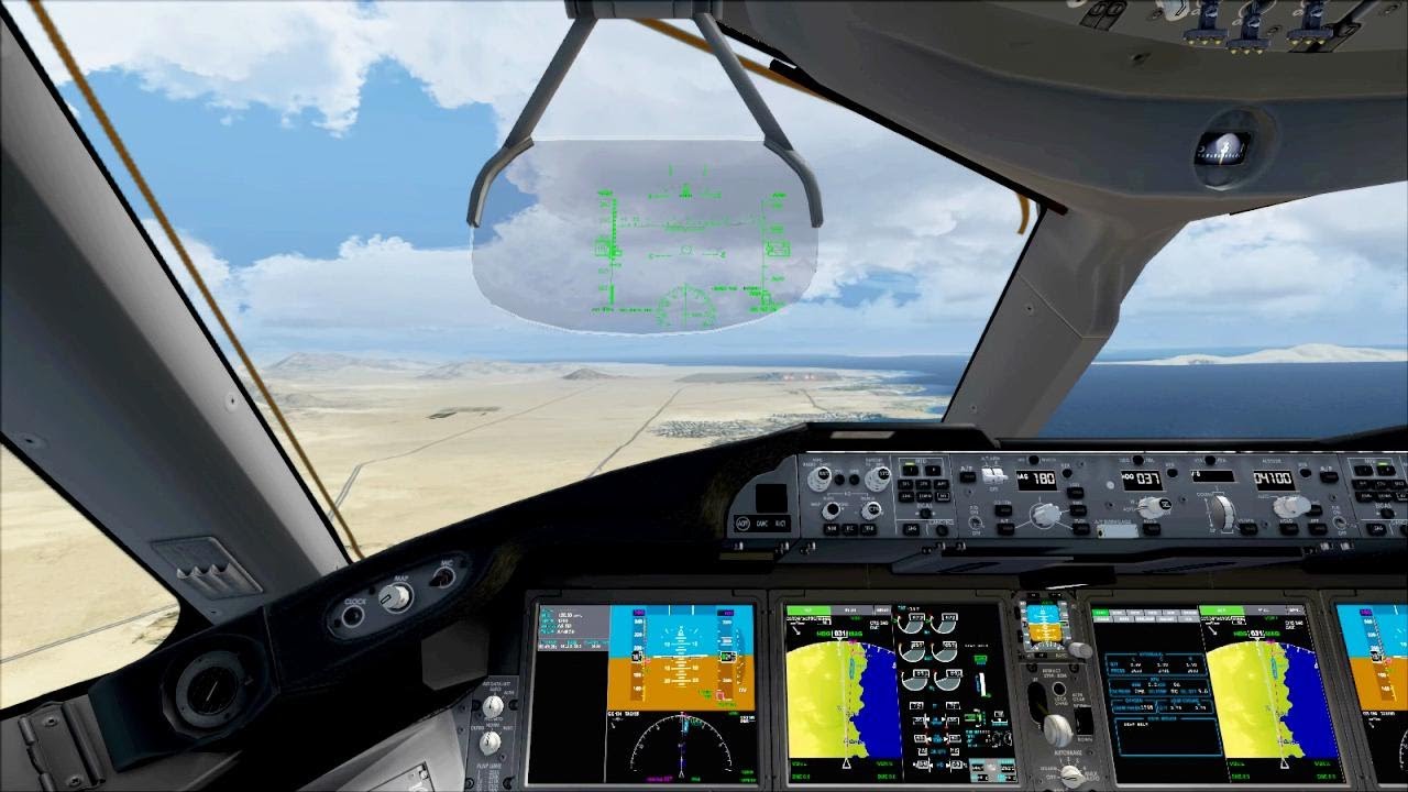 FSX Qatar 787 Landing @ Sharm el Sheikh ( HD ) - YouTube