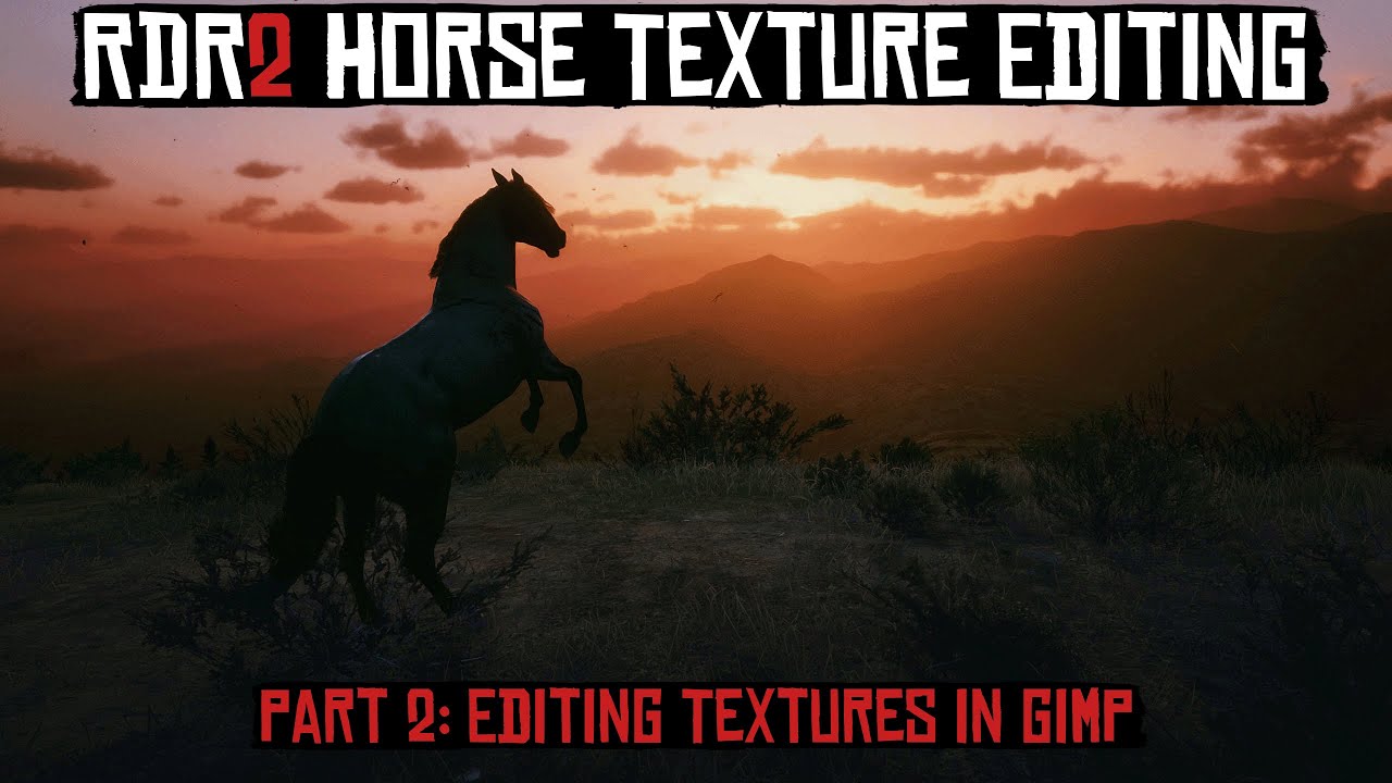 RDR2 Horse Editing Guide Part 2: Editing Textures In Gimp - YouTube