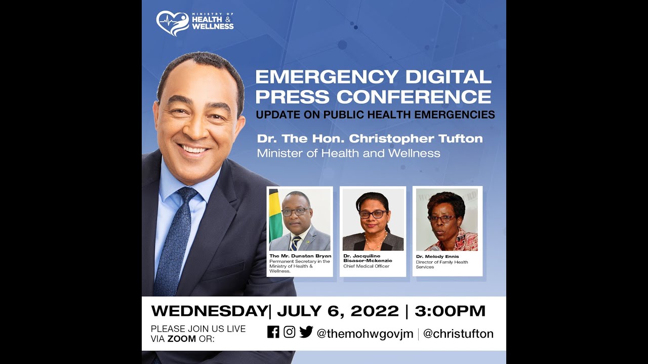 Ministry of Health & Wellness - Press Conference | Emergency Digital ...