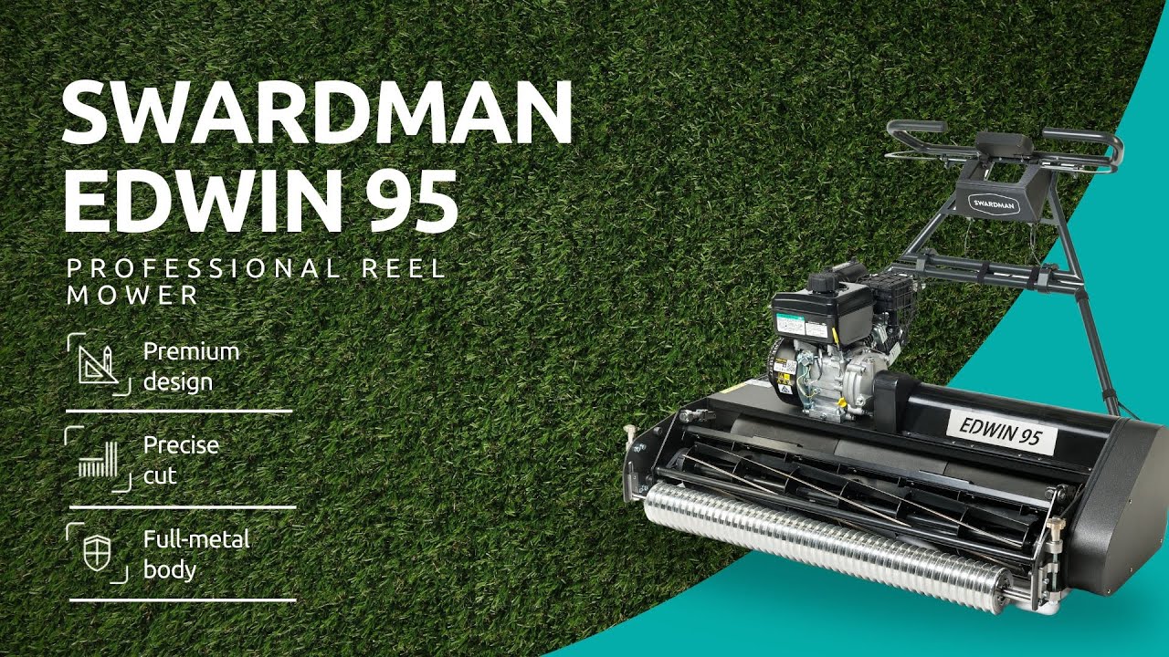 Swardman Edwin 95 – Professional Reel Mower for Large Grass Areas ...
