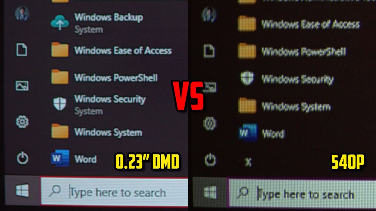 0.23” 1080p DMD DLP Projector Is Not 540p! - YouTube