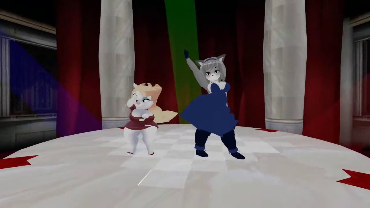 Azulie Zeiro Live Stream Vrchat Mmd With Niko The Neko And Minerva