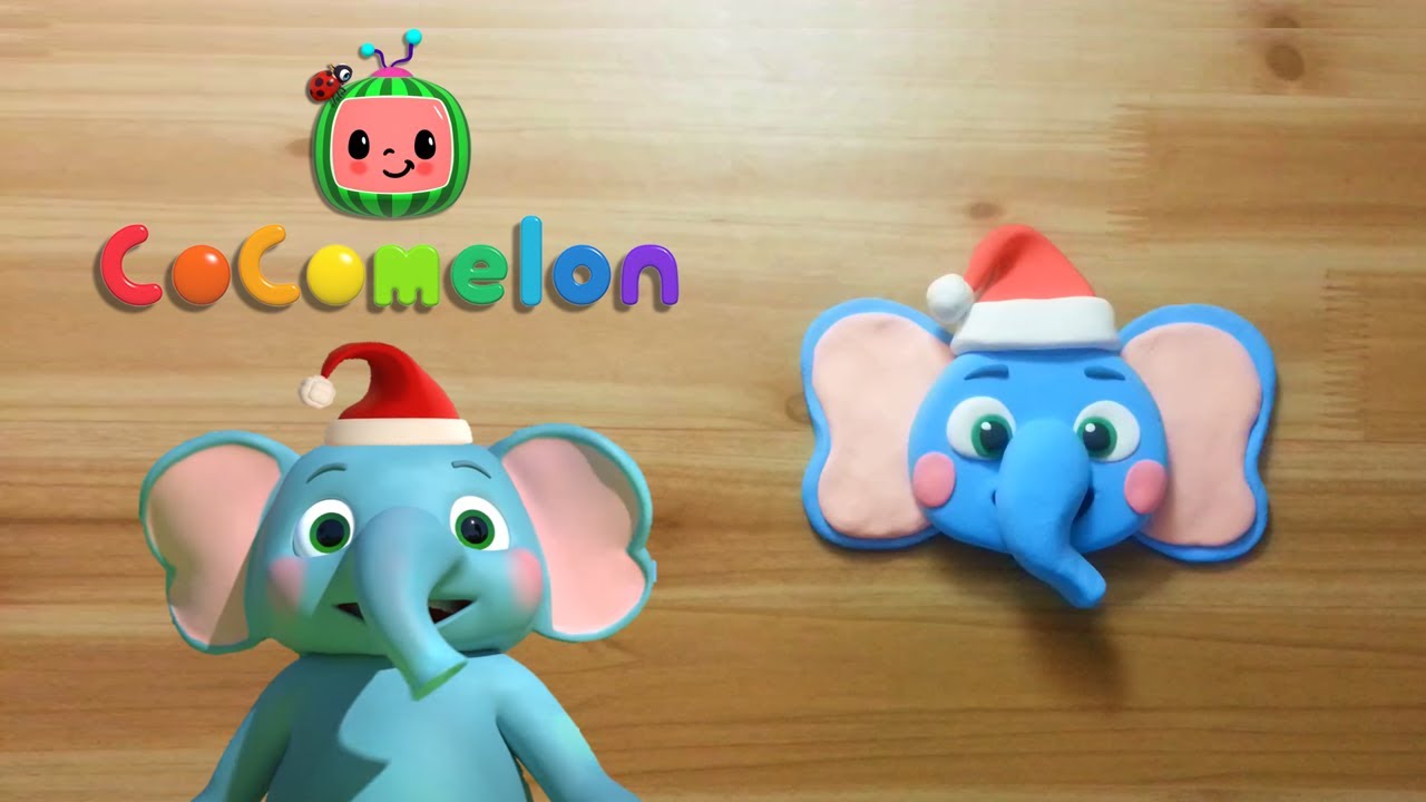 Christmas cocomelon ELLO clay cracking making 크리스마스 코코멜론 엘로 클레이로 만들기 ...