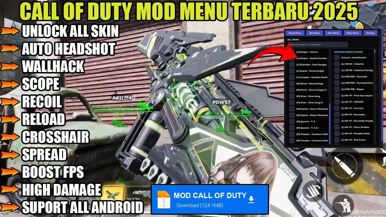 UPDATE CHEAT CODM TERBARU 2025 | MOD UNLOCK ALL SKIN CALL OF DUTY ...