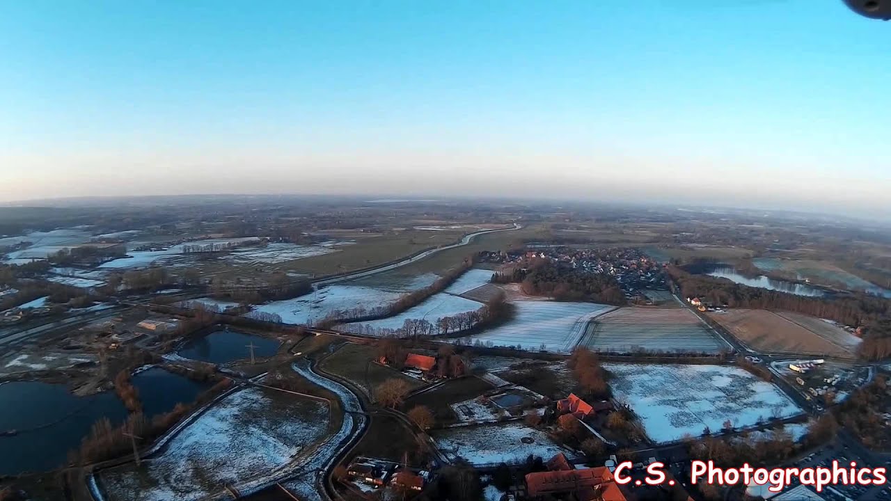 Hasesee in Bramsche bei Schnee - YouTube