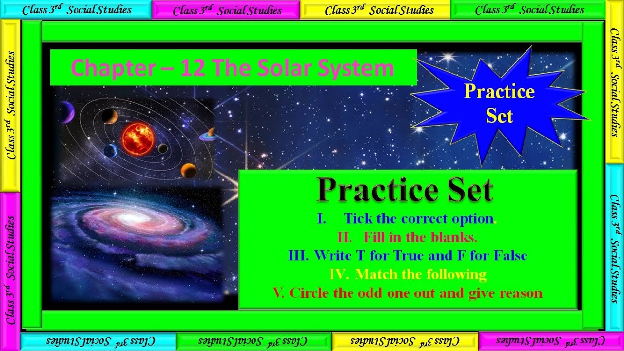Class-3 Chapter-12 The Solar System Practice Set - YouTube