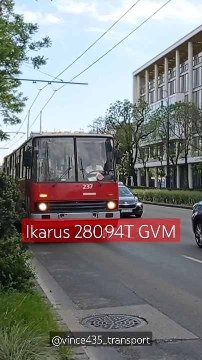 Ikarus 280.94T GVM érkezik a Benczúr utcához #bkk #budapest #bkv #ikarus #troli #trolley # ...