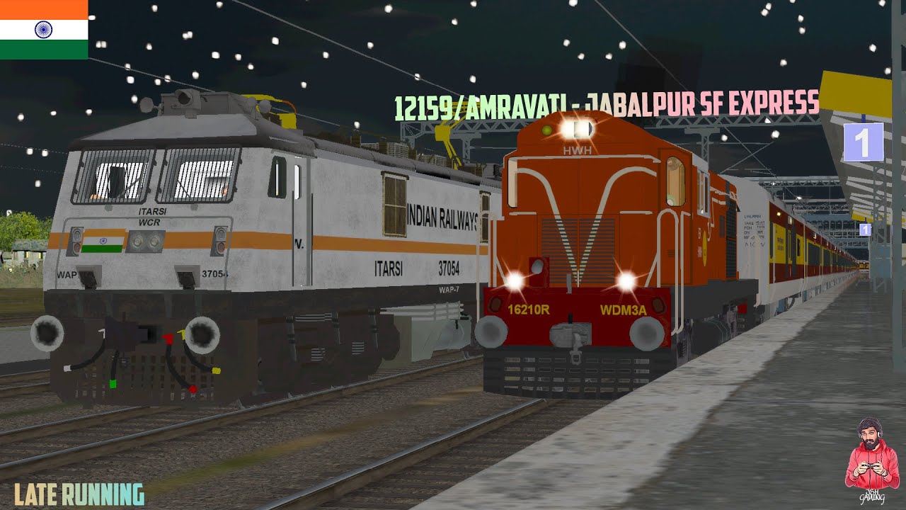 Late Running 12159 Jabalpur Express Journey In WRV2 | MSTS | Openrails ...