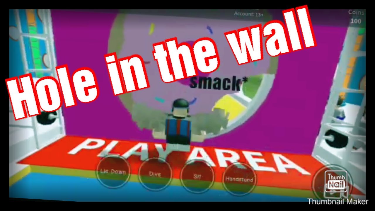My face hurts in Roblox (Hole on the Wall) - YouTube