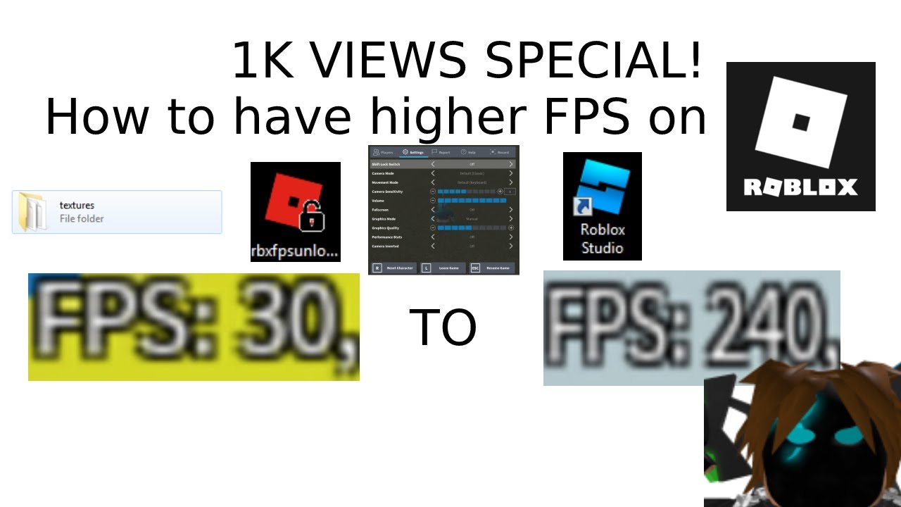 HOW TO VASTLY IMPROVE YOUR ROBLOX FPS! | 1k views special - YouTube