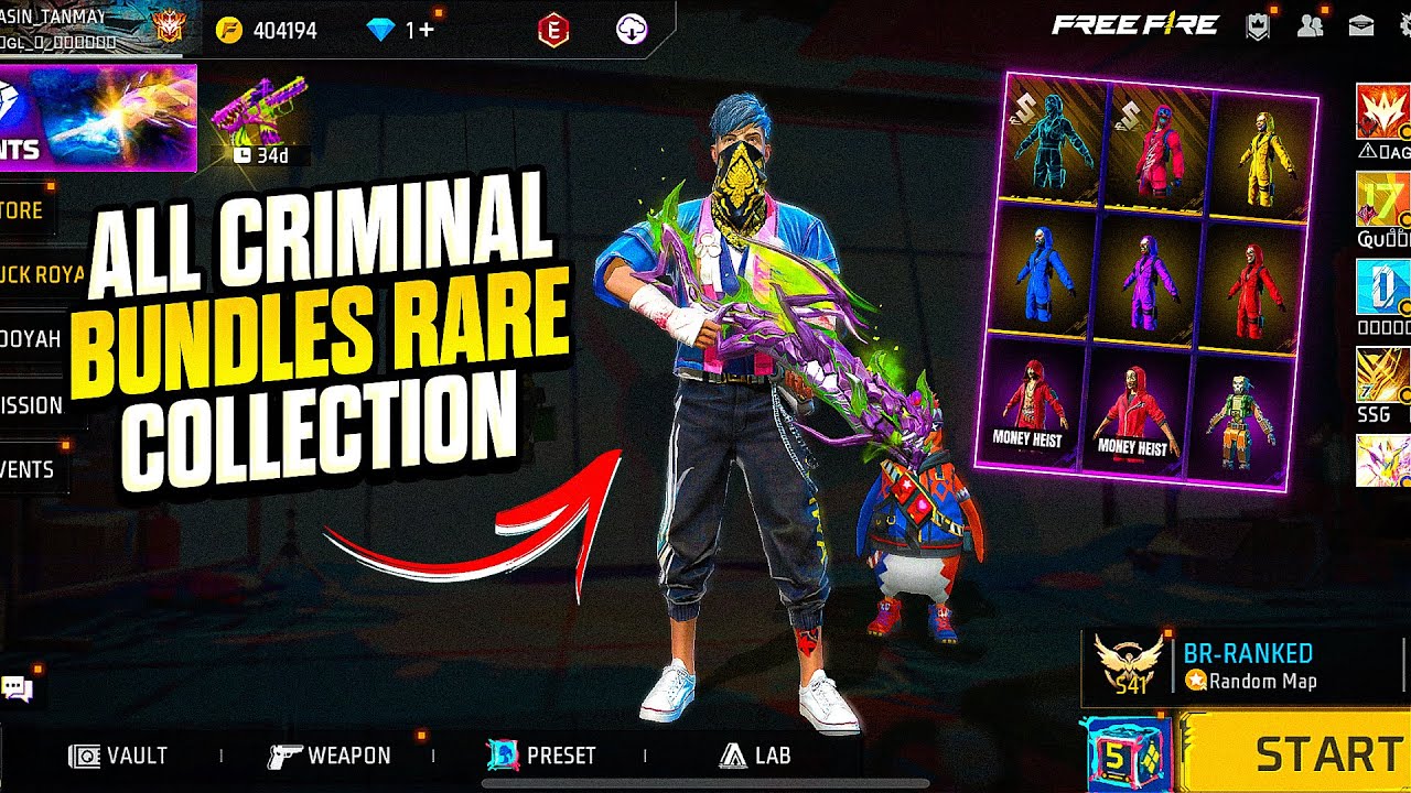 All Criminal Bundles Full Collection - Free Fire | MYT - YouTube