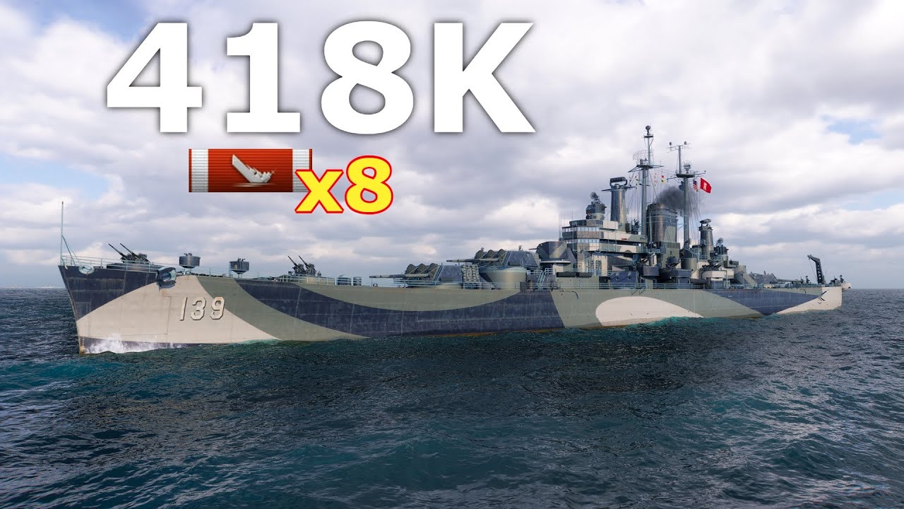 World of WarShips Salem - 8 Kills 418K Damage - YouTube
