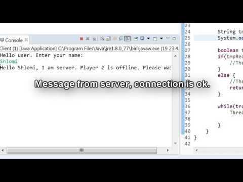 Java Simplest Server & Clients connection - 2 Clients connect - YouTube