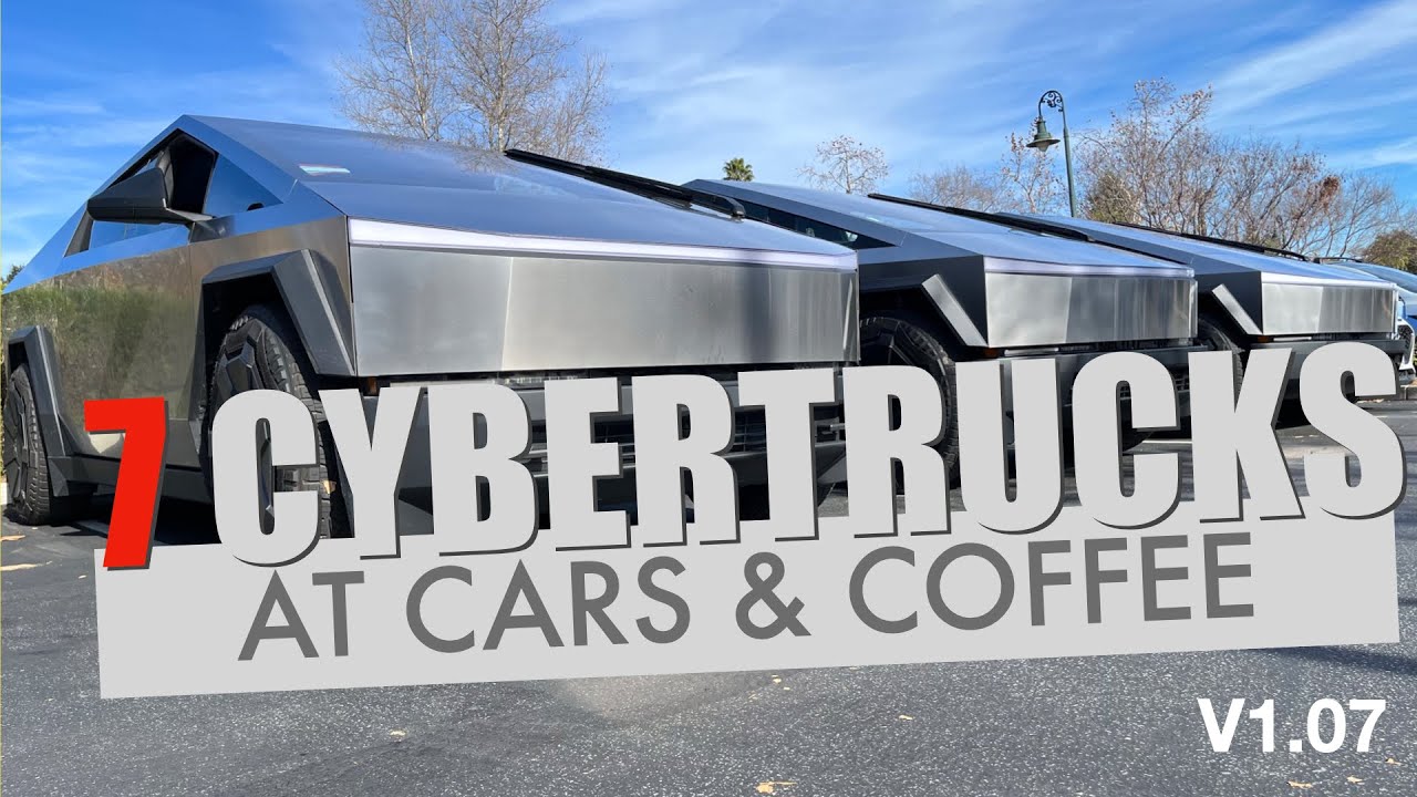 S1.07 | 7 Tesla CYBERTRUCKS. EPIC Santa Clarita Owners Event! Cars ...
