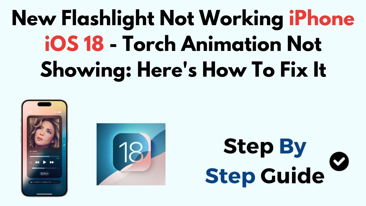New Flashlight Not Working iPhone iOS 18 - Torch Animation Not Showing ...