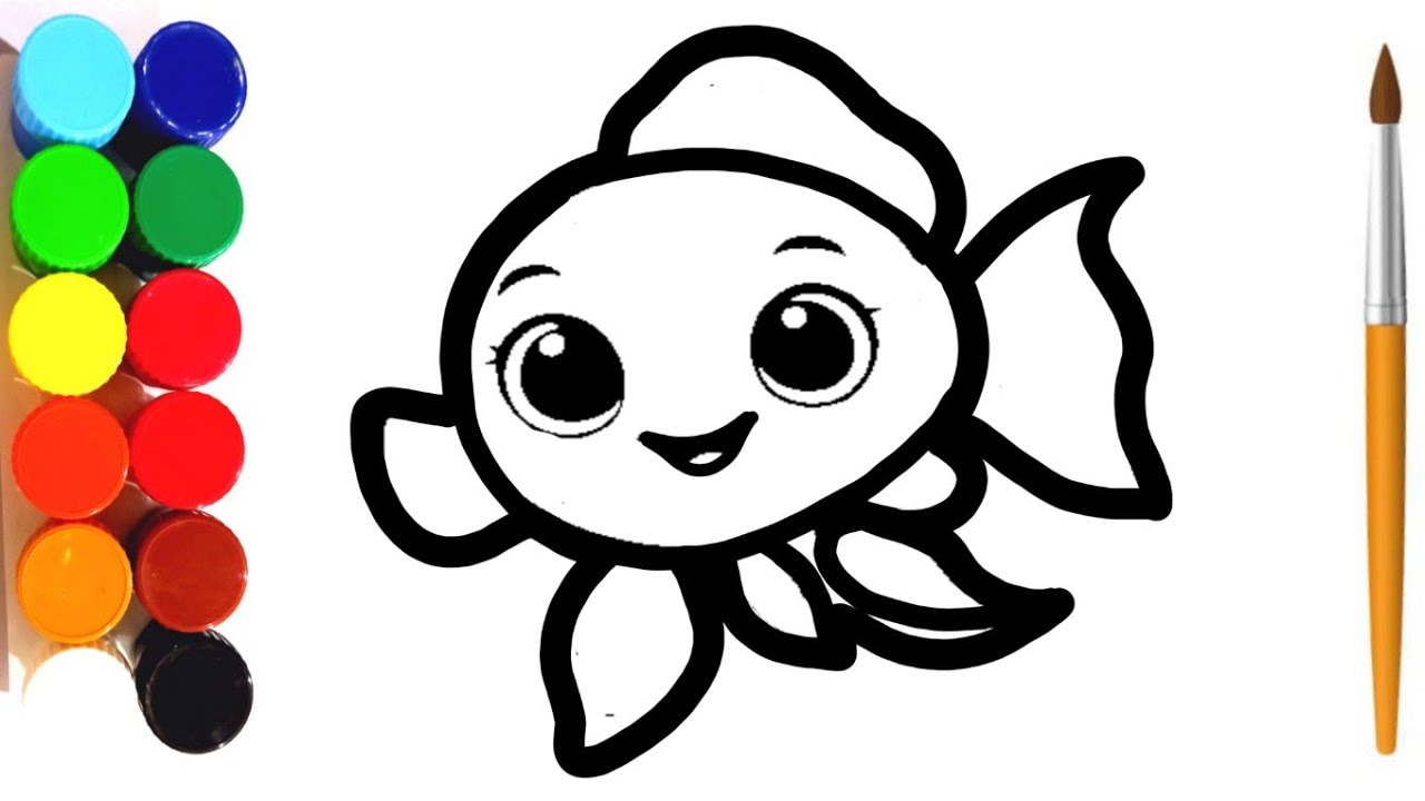 How to Draw A Fish Step By Step For Kids And Toddlers | Fish Easy ...