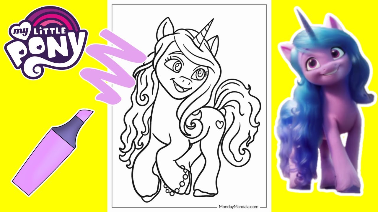 Coloring Izzy My Little Pony - YouTube