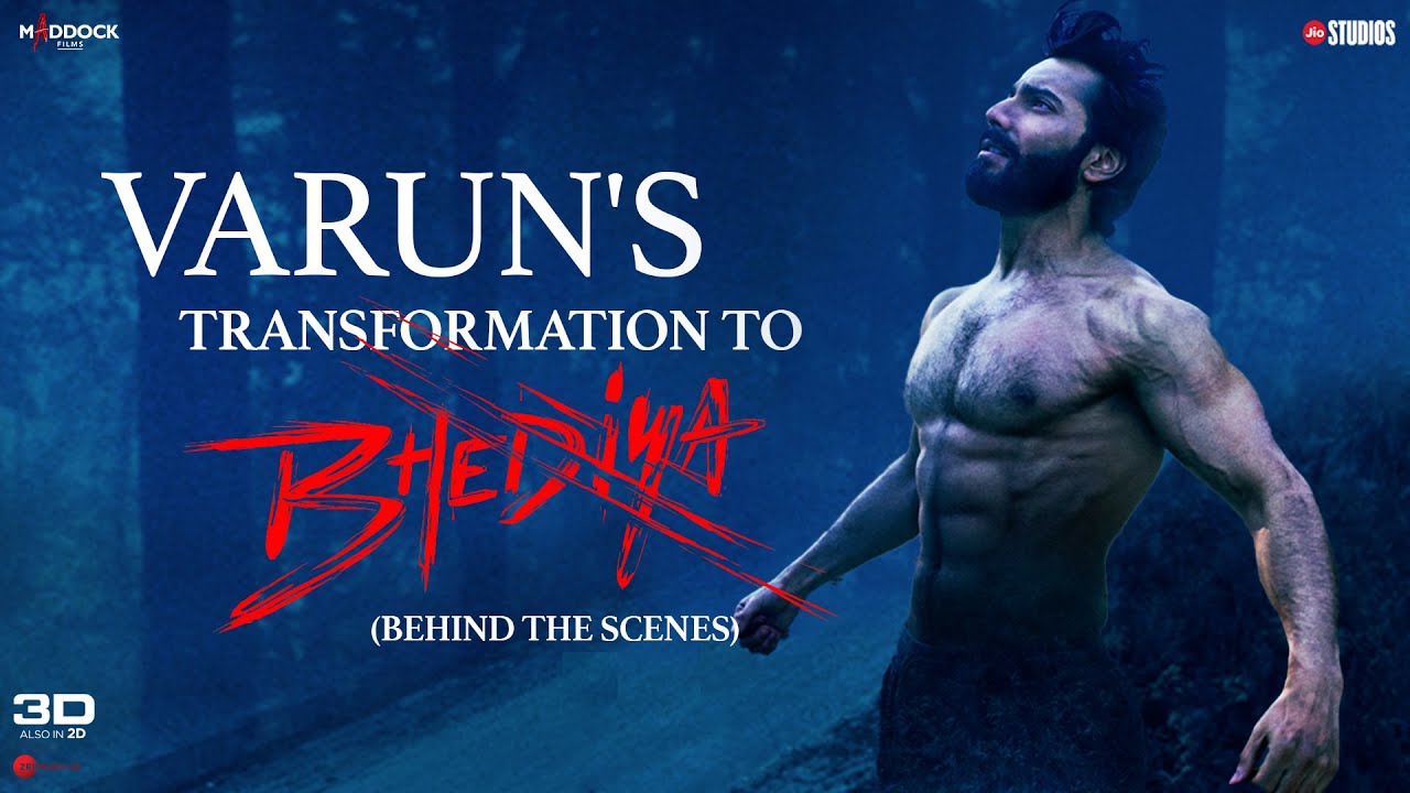 Varun's Transformation To Bhediya | Behind The Scenes | In Cinemas Now ...