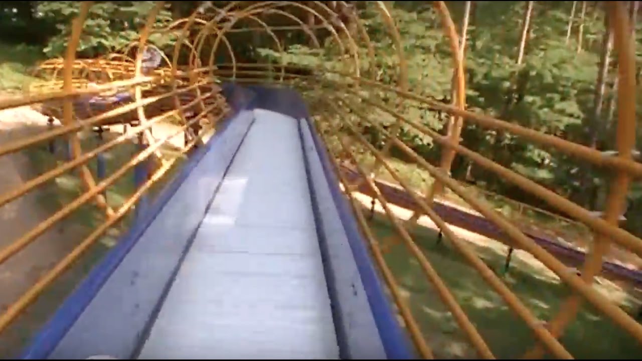 Towada horse park Japan. (Big long rolling slide) - YouTube