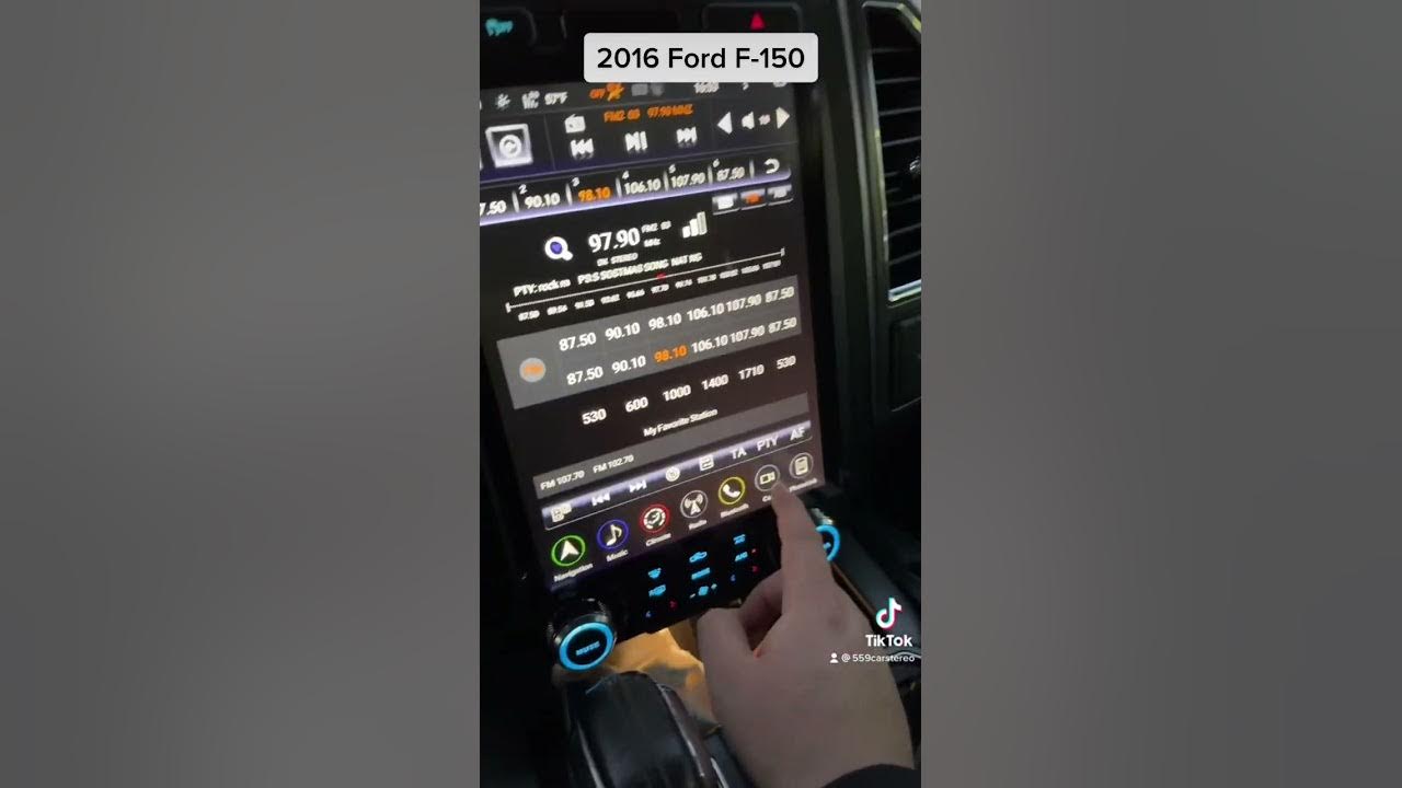 2016 Ford F-150 T-Style Stereo install 12.1 Touchscreen - Linkswell ...