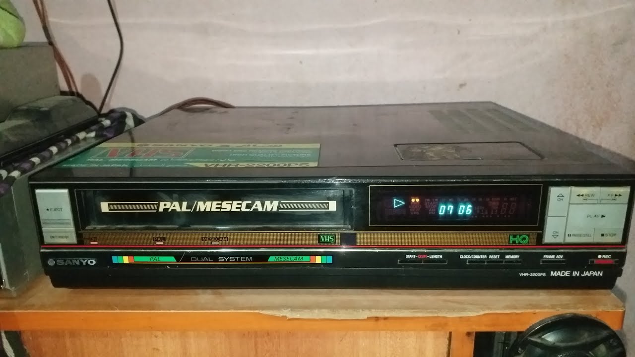 SANYO VCR MODEL VHR 2200PS MADE NI JAPAN - YouTube