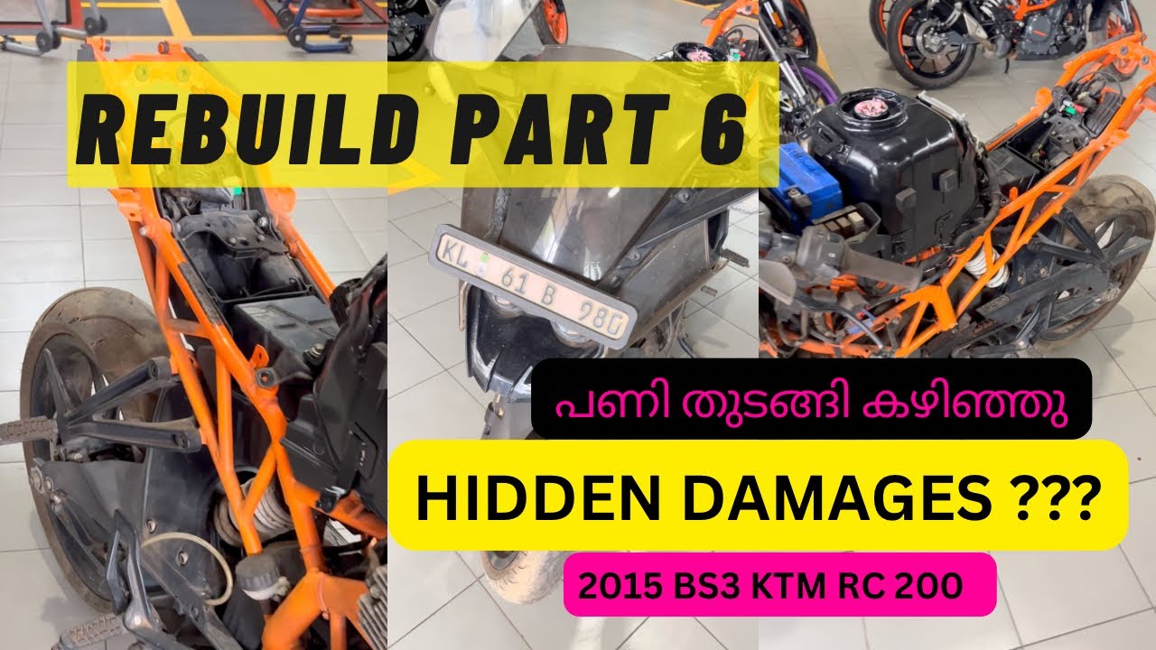 പണി തുടങ്ങി കഴിഞ്ഞു 2015 BS3 KTM RC 200 Rebuild Part 6 | 5 വർഷം ...