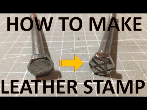 HOW TO MAKE LEATHER STAMP (CUSTOMIZED) - YouTube
