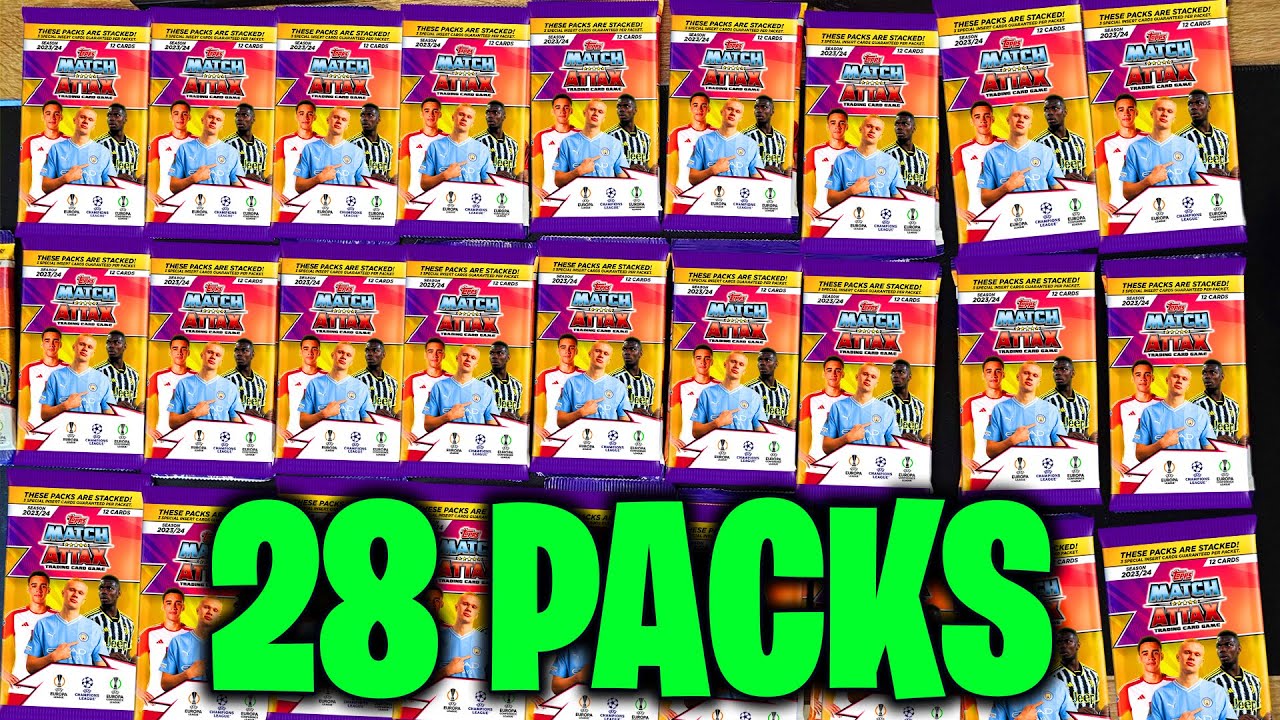 OPENING 28 PACKS OF MATCH ATTAX 2024 🔥 - YouTube