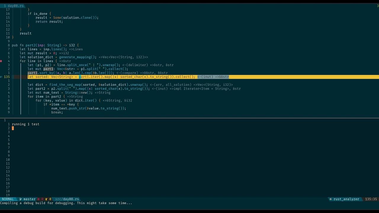 neovim nvim-dap rust debugger - YouTube