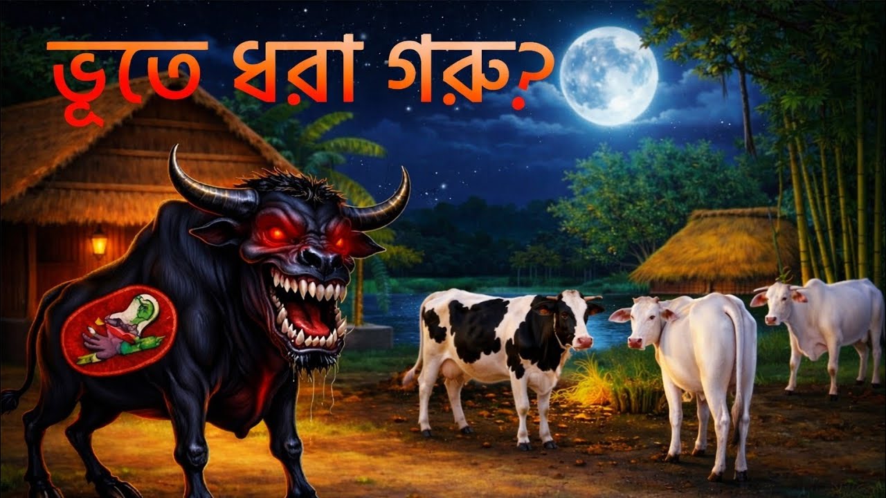 ভূতে ধরা গরু।Gorur Bhut। Go Bhut। Bhuter Cartoon। Bengali Horror ...